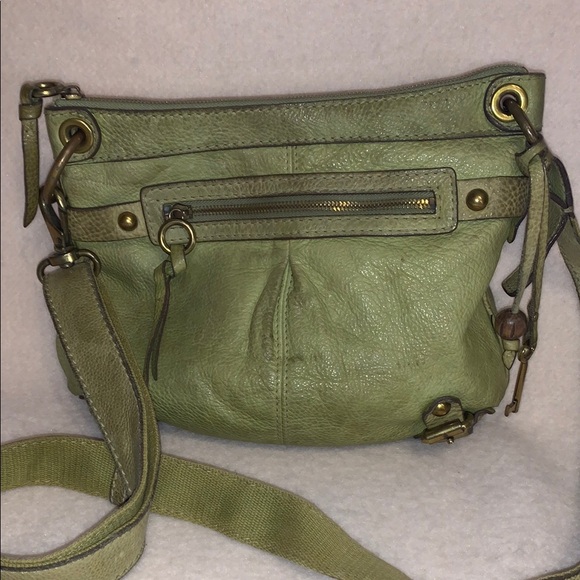 Fossil | Bags | Fossil Green Leather Hobo Bag | Poshmark